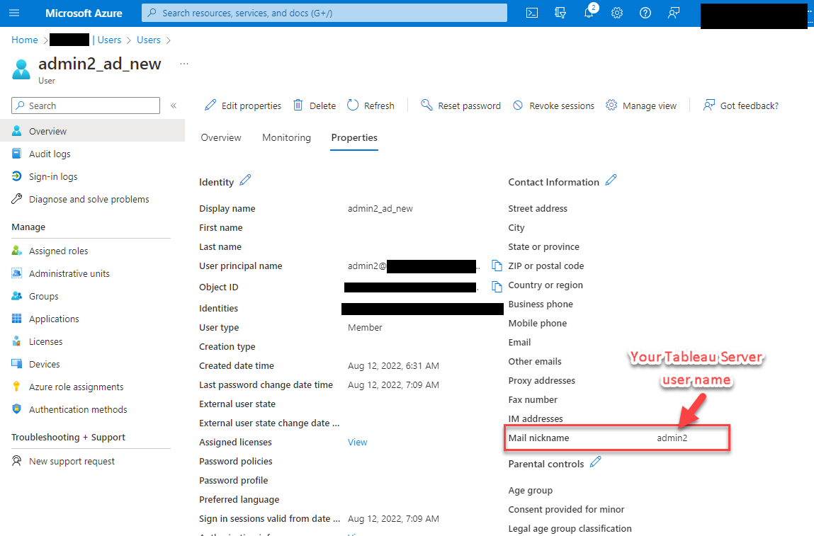 How To Map Tableau Server User Non Email Account Name To Azure Ad