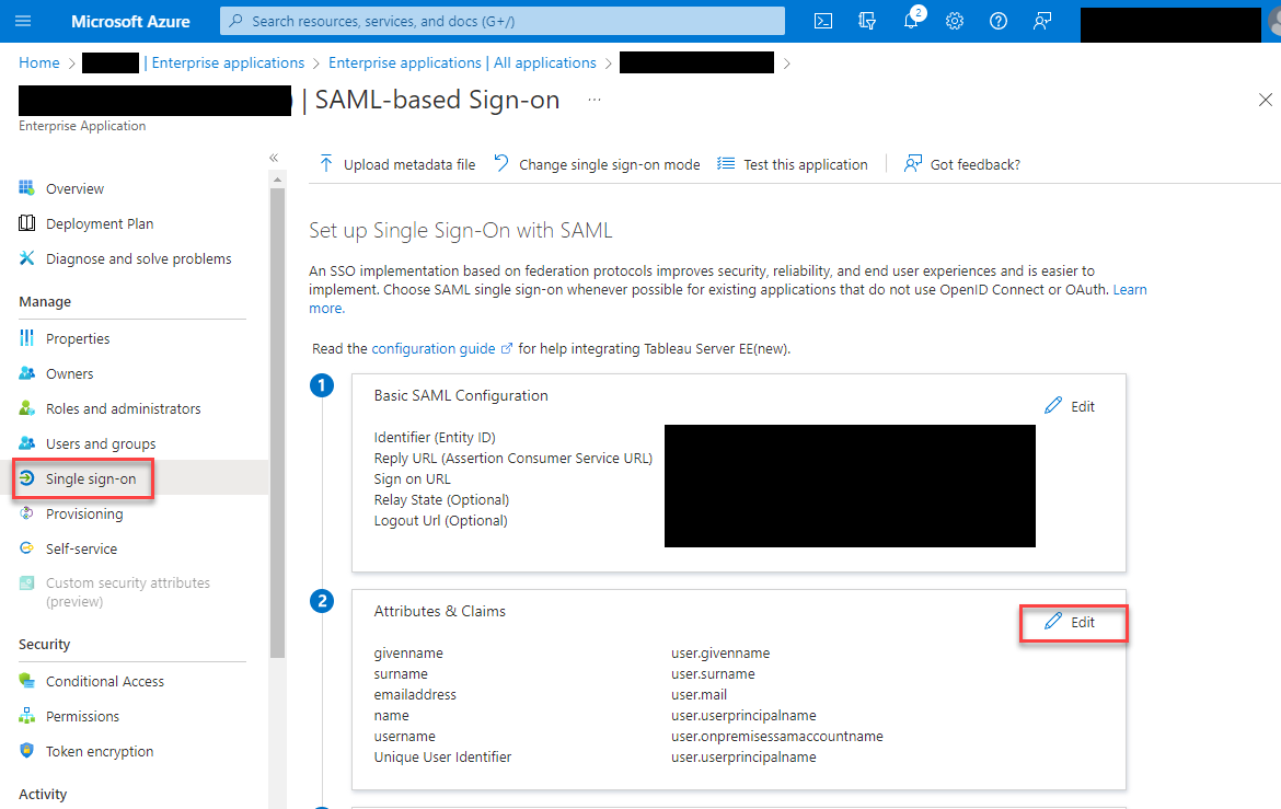 How To Map Tableau Server User Non Email Account Name To Azure Ad