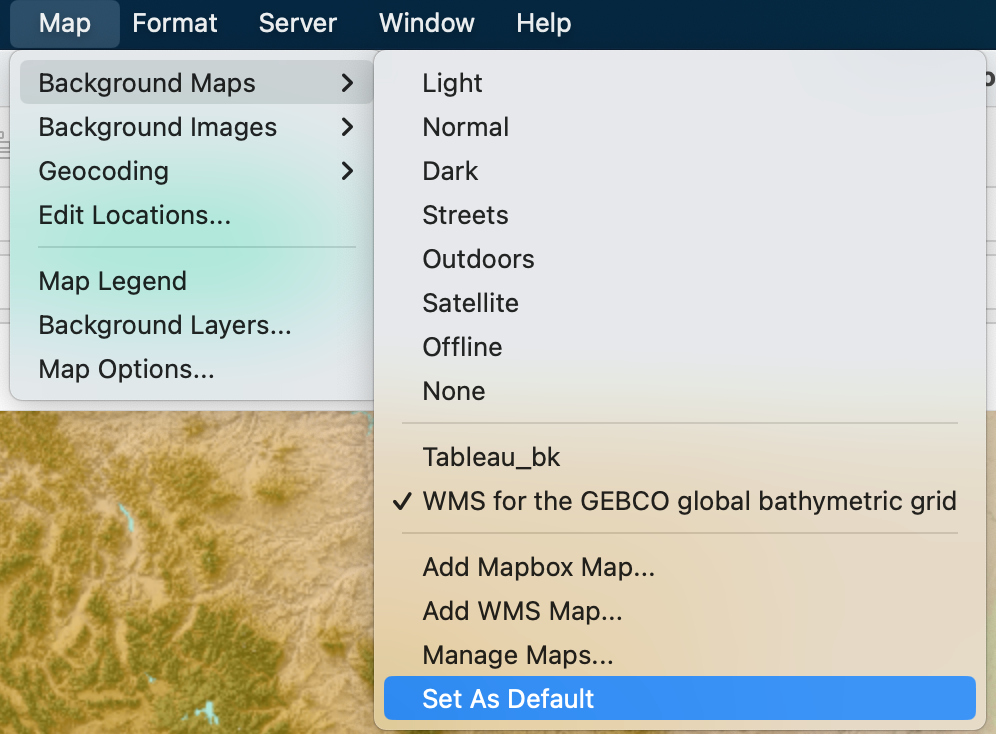 How To Specify The Layer To Be Initially Displayed When Using Wms Map