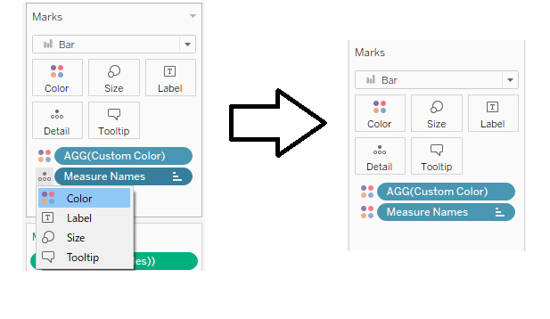 How To Color Part Of The Specified Measure Conditionally When Measure