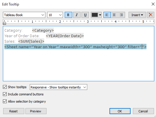 기초 데이터를 필터링하지 않고 도구 설명 뷰를 필터링하는 방법 Tableau Software