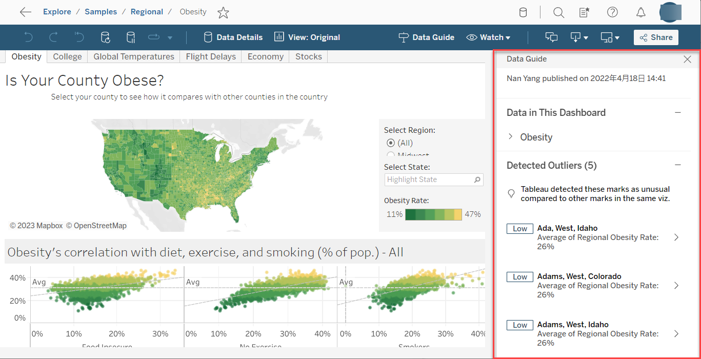 Data Guide Pane Is Displayed By Default After Upgrade To Tableau Server 2023 1 Or Cloud